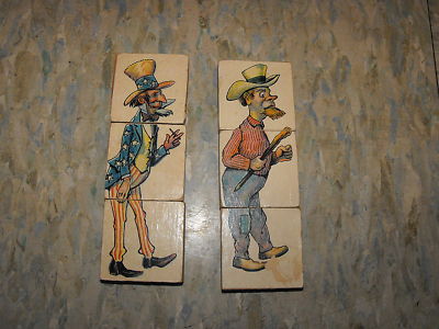 Vintage Uncle Sam double-sided interchangeable Puzzle -- Antique Price ...