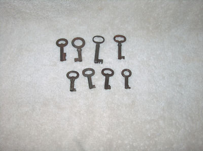 SET OF 8 DIFFERENT SIZE CHINA CABINET KEYS -- Antique Price Guide ...
