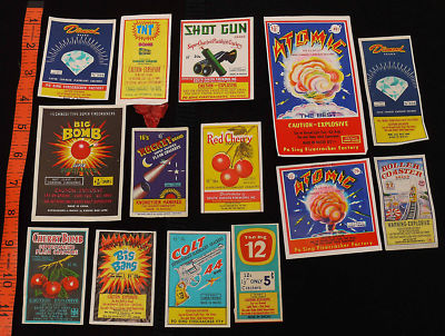 Vintage Firecracker Labels with Box -- Antique Price Guide Details Page