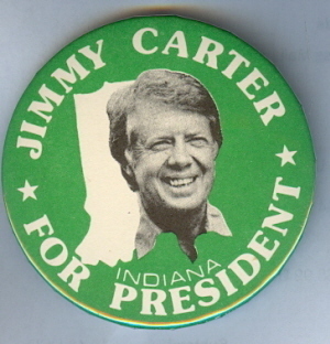 JIMMY CARTER INDIANA 1976 PRESIDENT POLITICAL PIN -- Antique Price ...