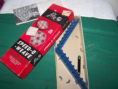 Vintage Lily Speed-O-Weave Weaving Kit w/ Box; Art. 717 -- Antique ...