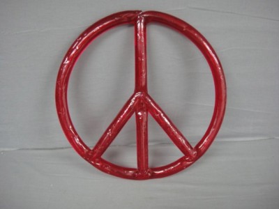 VINTAGE 1960'S LUCITE TRANSLUCENT PLASTIC PEACE SIGN -- Antique Price ...