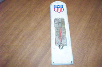 Vintage American Wood Back Thermometer -- Antique Price Guide Details Page