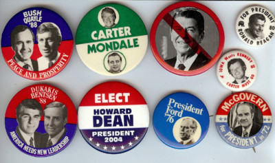 1970s to 1980s PRESIDENTIAL CAMPAIGN BUTTON GROUP -- Antique Price ...