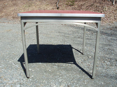 Aluminum square tube frame table w/formica top -- Antique Price Guide ...