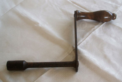 ANTIQUE TABLE WINDER WOODEN HANDLE -- Antique Price Guide Details Page