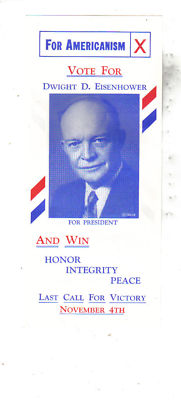1952 IKE EISENHOWER NIXON PRESIDENT PAMPHLET POLITICAL -- Antique Price ...