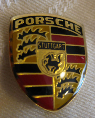 PORSCHE AUTO ADVERTISING LAPEL PIN ELBLEM BADGE -- Antique Price Guide ...
