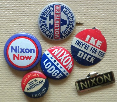 CAMPAIGN BUTTONS, EISENHOWER, NIXON -- Antique Price Guide Details Page