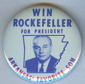 TOUGH, WIN ROCKEFELLER ARKANSAS PRESIDENT PIN -- Antique Price Guide ...