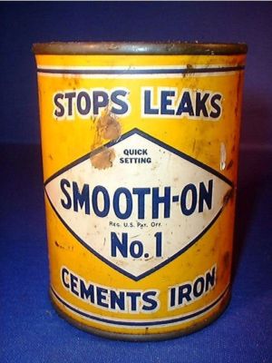Vintage Smooth - On No. 1 Iron Cement Tin -- Antique Price Guide ...