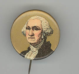 EARLY 1900s GEORGE WASHINGTON Pin AMERICAN TOY WORKS -- Antique Price ...