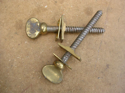 PAIR OF TILT TOP TABLE BOLTS -- Antique Price Guide Details Page