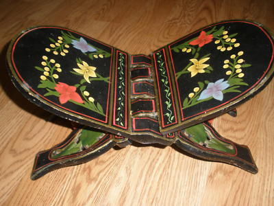 ANTIQUE BOOK REST / BOOK HOLDER -- Antique Price Guide Details Page