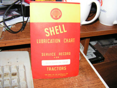 Shell Lubrication Chart -- Antique Price Guide Details Page