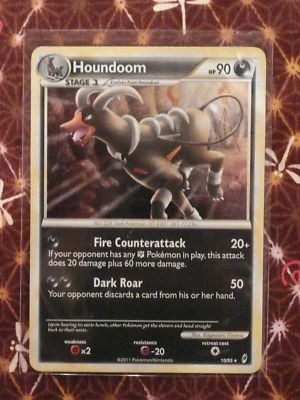 POKEMON CARD HOUNDOOM EX SHINY HOLO LEGEND PRIME STAR RARE CALL OF ...