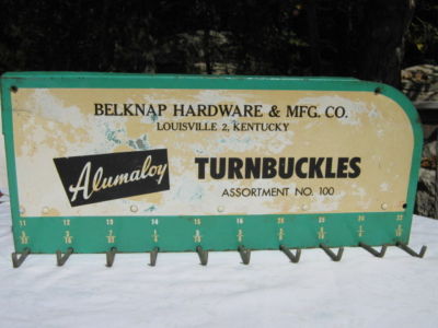 Vintage Store Tin Display Sign Belknap Hardware Louisville 2 Kentucky ...