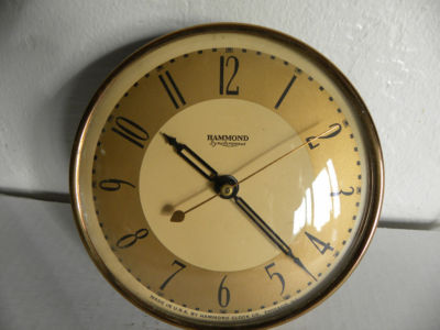 Antique Clock Vintage Hammond Electric Movement Shelf Mantel SethThomas ...