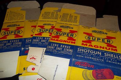 3 WESTERN SUPER X SHOTGUN SHELL BOXES ONLY -- Antique Price Guide ...