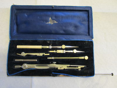 Drafting set antique schoenner 1888 -- Antique Price Guide Details Page