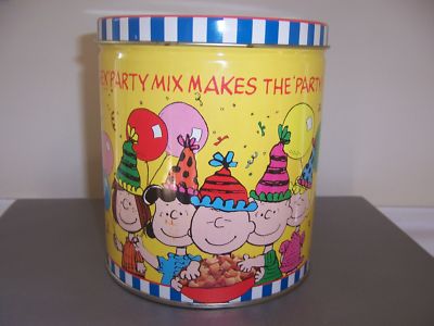 PEANUTS GANG CHEX PARTY MIX 40TH ANNIVERSARY TIN -- Antique Price Guide ...