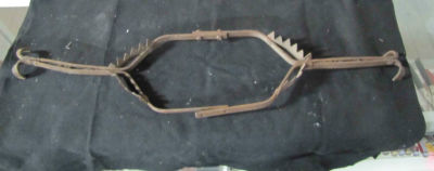 Vintage primitive cow guard yoke keep cow from jumping fences old metal ...