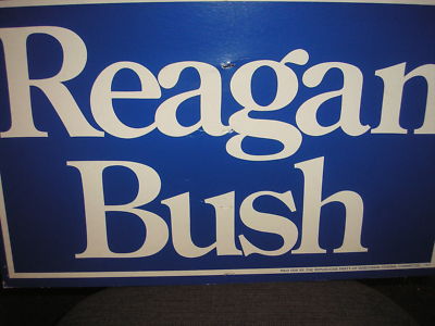 Reagan-Bush '13.5 x 22 Yard Sign -- Antique Price Guide Details Page