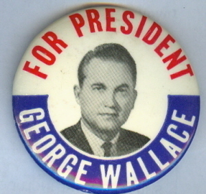 CLASSIC 1968 GEORGE WALLACE PRESIDENT PIN -- Antique Price Guide ...