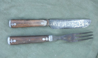 Civil War era Three Tine Fork and Knife set, Antique Knife & Fork, No Reserve -- Antique Price ...