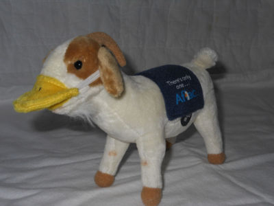 AFLAC Goat with Duck Bill "There's Only One! AFLAC -- Antique Price ...