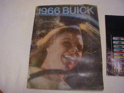 OLD 1966 BUICK BOOK AND COLOR CHARTS -- Antique Price Guide Details Page