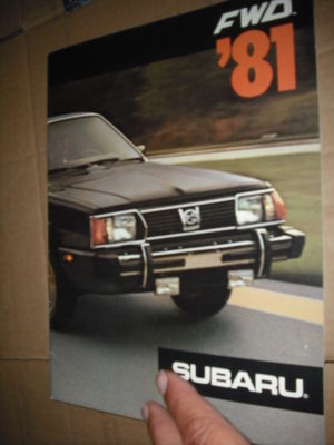1981 SUBARU GL DL COLOR BROCHURE CATALOG PROSPEKT -- Antique Price ...