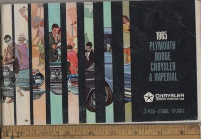 1965 Plymouth Dodge Chrysler & Imperial Simca & Dodge Trucks Brochure ...