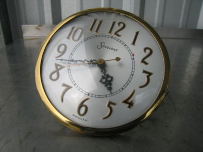 ANTIQUE SESSIONS clock face -- Antique Price Guide Details Page