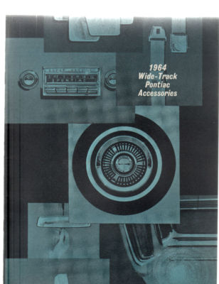 VINTAGE 1964 PONTIAC WIDE TRACK ACCESSORIES SALES CAR BROCHURE RARE ...