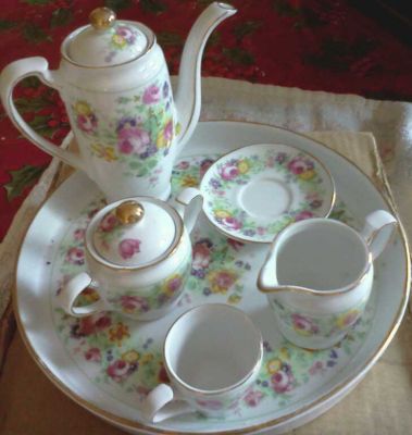 BOMBAY ASSORTED DECORATIVE TEA SET 6 PIECE *RARE* MADE IN CHINA ...
