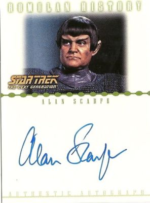 STAR TREK NEMESIS - AUTOGRAPH ALAN SCARFE RA5 -- Antique Price Guide ...