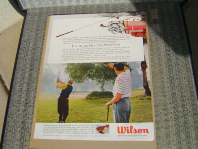Wilson Golf Clubs Sam Snead Vintage 1956 Magazine Print Ad -- Antique ...