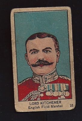 LORD KITCHENER English Field Marshal Vintage 1920's Strip Card ...