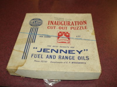 Franklin Roosevelt 32nd President political jig saw puzzle Jenney Fuel ...