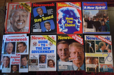Jimmy Carter: 12 Newsweek Magazines & 1 Time Magazine (1976-1977 ...