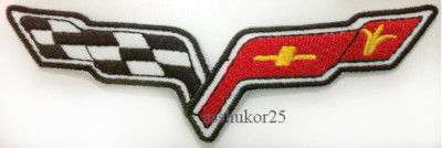 CORVETTE CAR Chevy C6 C5 RACING Embroidered Iron Patch -- Antique Price ...