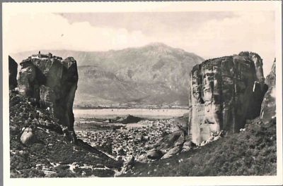 GREECE ,HELLAS,,,POSTCARD,,,1960....AG.TRIADA MONASTERY..METEORA ...