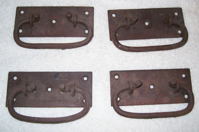 4 Rustic Box or Trunk Handles -- Antique Price Guide Details Page