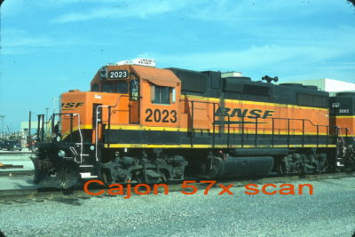 Original slide- BNSF GP38M-3 #2023 In H3 Paint (ex-CP) -- Antique Price ...