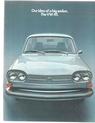 VINTAGE 1970 VOLKSWAGEN VW 411 FASTBACK WAGON MODEL SALES CAR BROCHURE ...