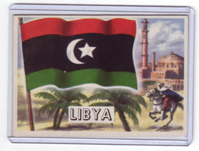 1956 Flags of the World, #64 Libya -- Antique Price Guide Details Page