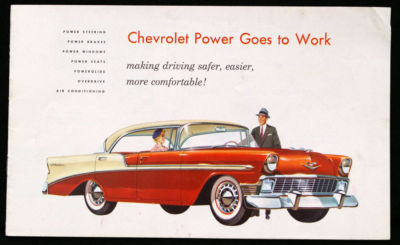1955 or '56 Chevrolet Power Options catalog booklet -- Antique Price ...