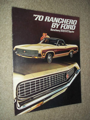1970 Ford Ranchero Truck Dealer Brochure 500 GT Squire S kr -- Antique ...