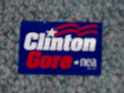 Clinton Gore Sticker -- Antique Price Guide Details Page
